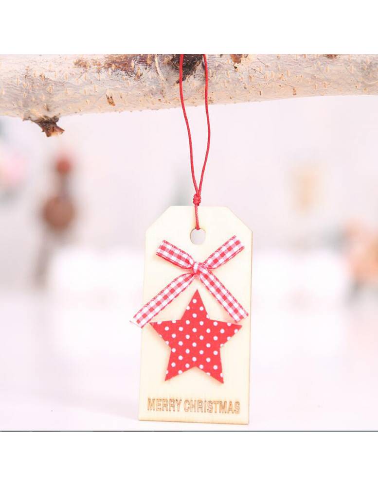 Wooden christmas star pendant J-1190 - M2 Home